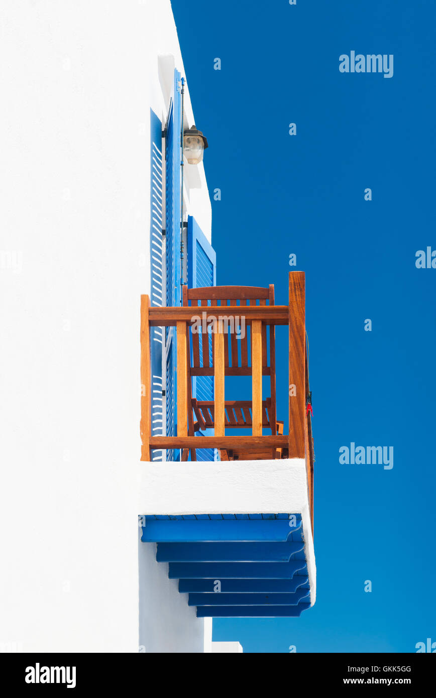 Balcony traditional greek house hi-res stock photography and images - Alamy