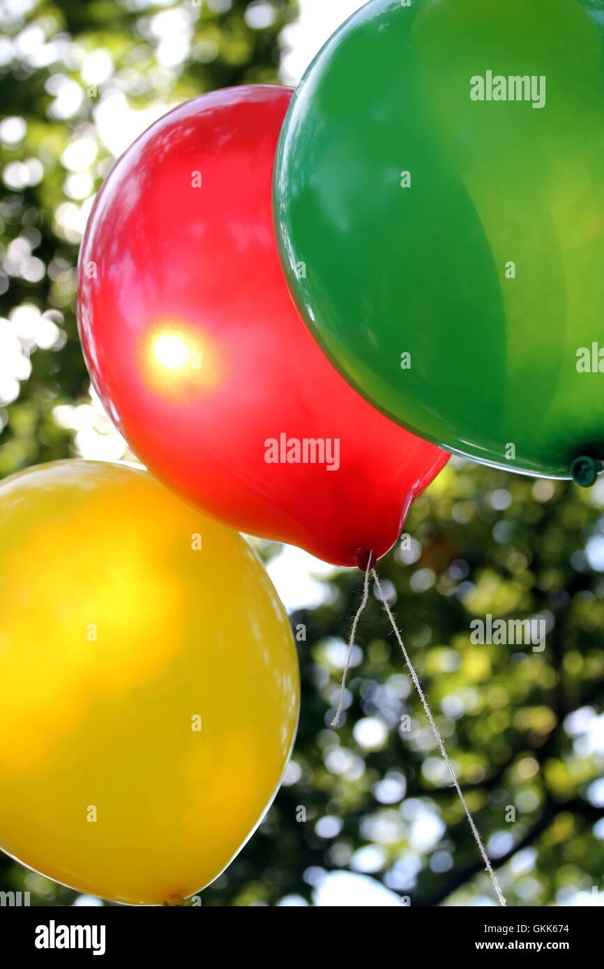 colorful party balloons Stock Photo - Alamy