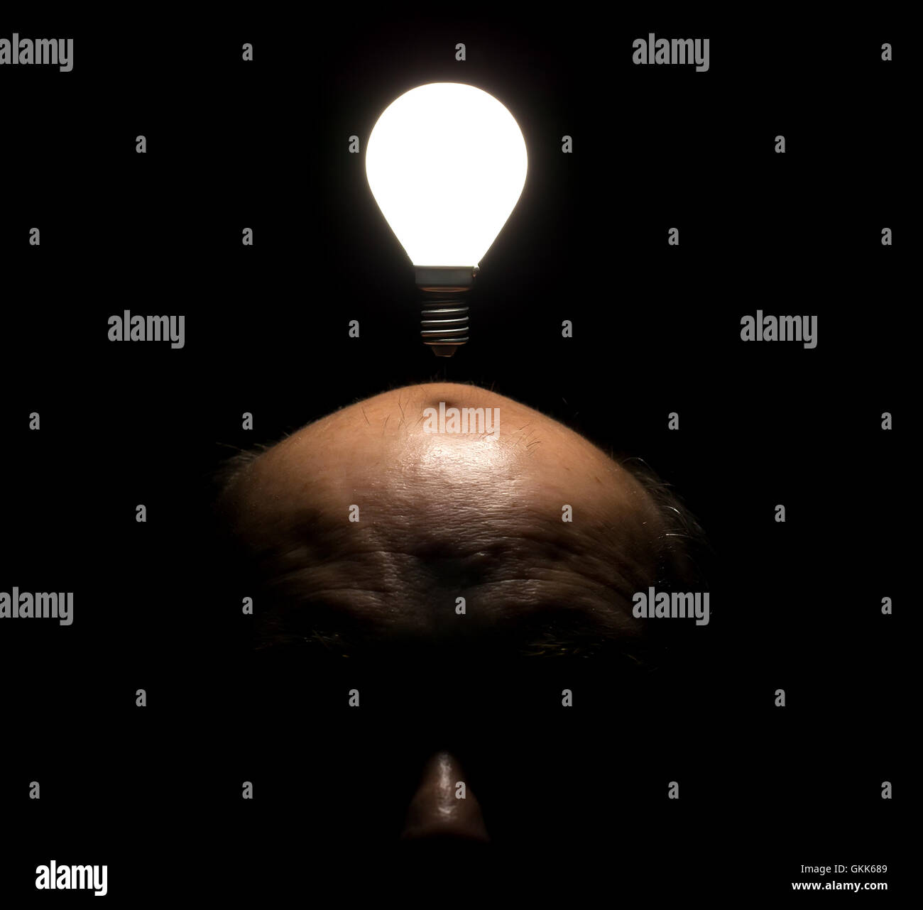 Light shining above head hi-res stock photography and images - Alamy