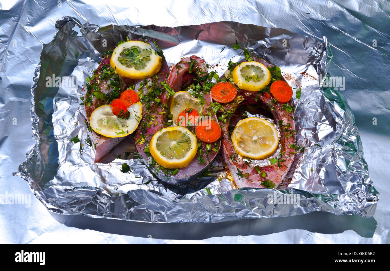 Raw Fish Stock Photo - Alamy