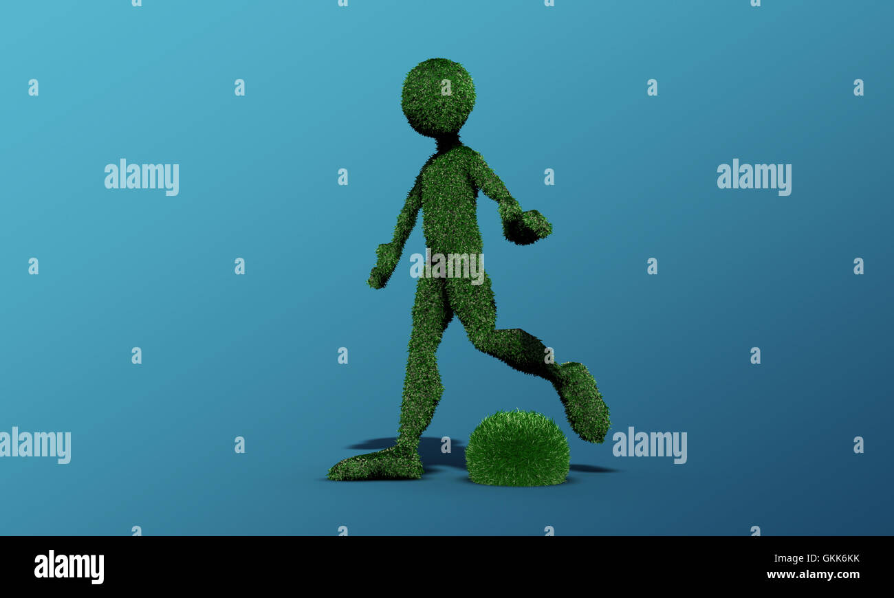 green grass man Stock Photo - Alamy