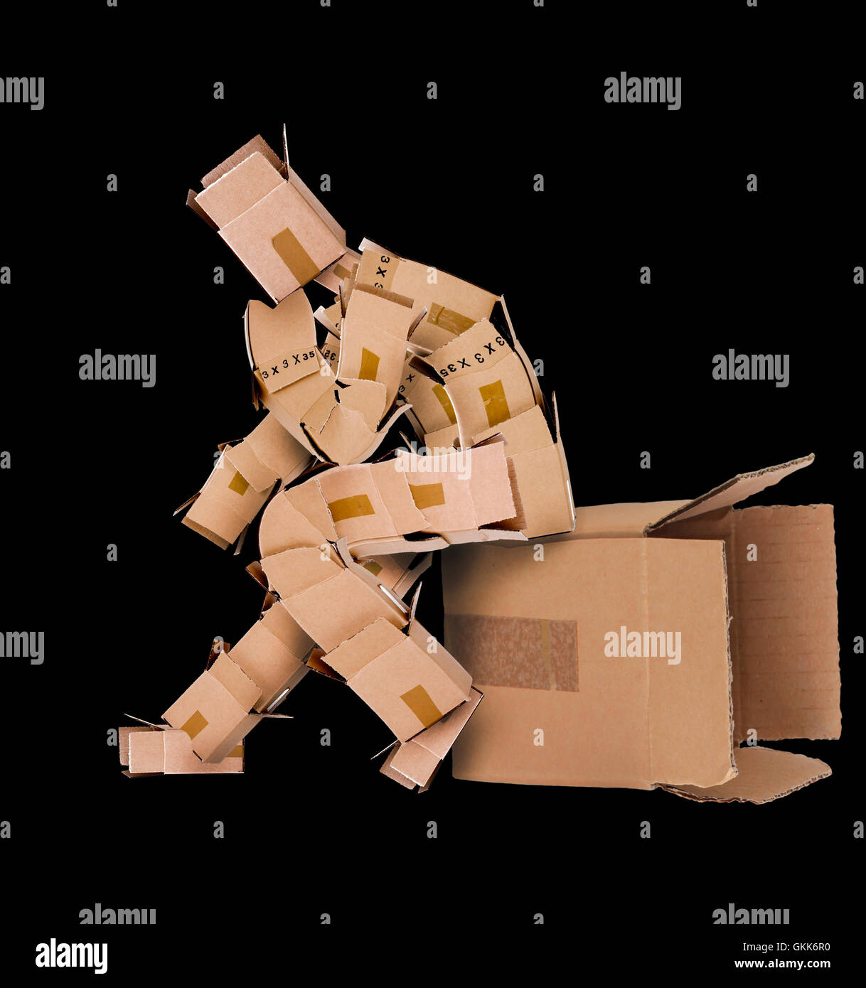 Think outside the box concept Stock Photo - Alamy
