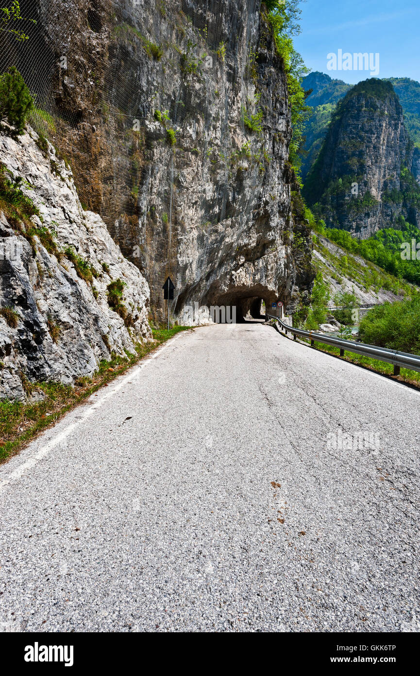 Tunnel in the Rock Stock Photo - Alamy