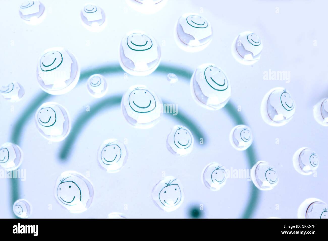 smiley water drops Stock Photo - Alamy