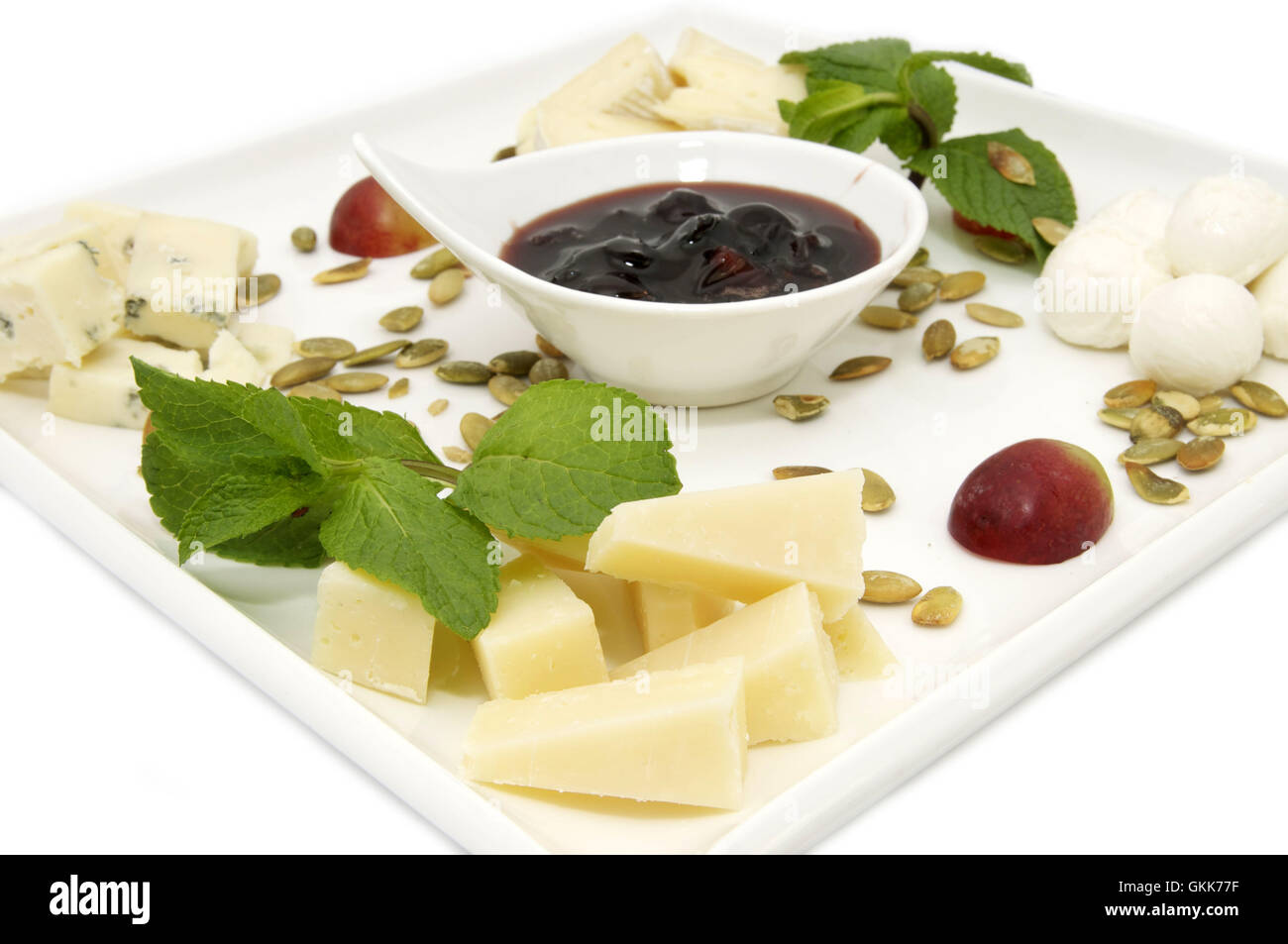 a plate of cheese Stock Photo - Alamy