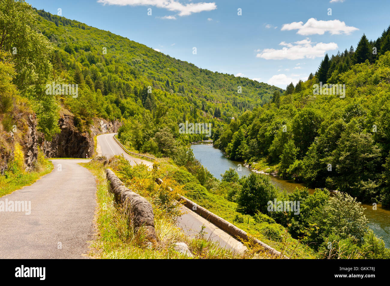River and Road Stock Photo - Alamy