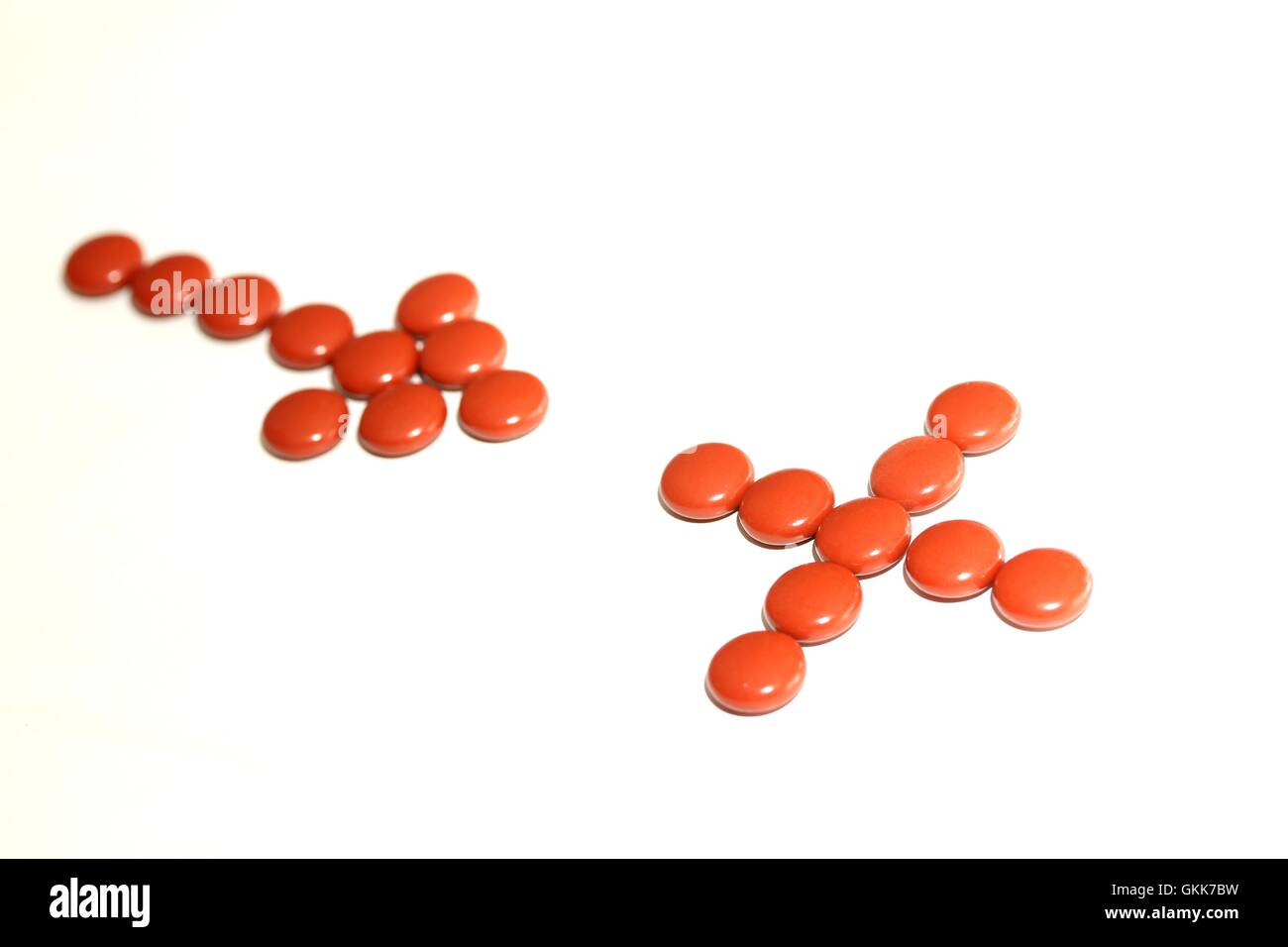 Isolated red pill arrow hi-res stock photography and images - Alamy