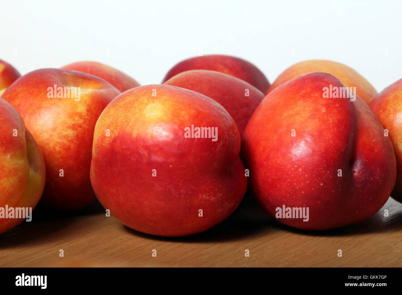Red juicy nectarine peach hi-res stock photography and images - Alamy