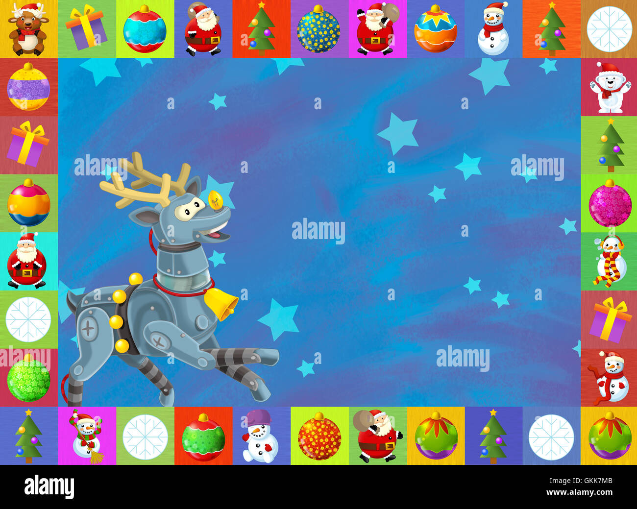 The happy christmas scene - christmas robots - robotics - electronics ...
