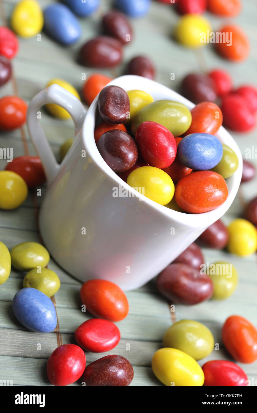 colorful chocolate drops Stock Photo - Alamy