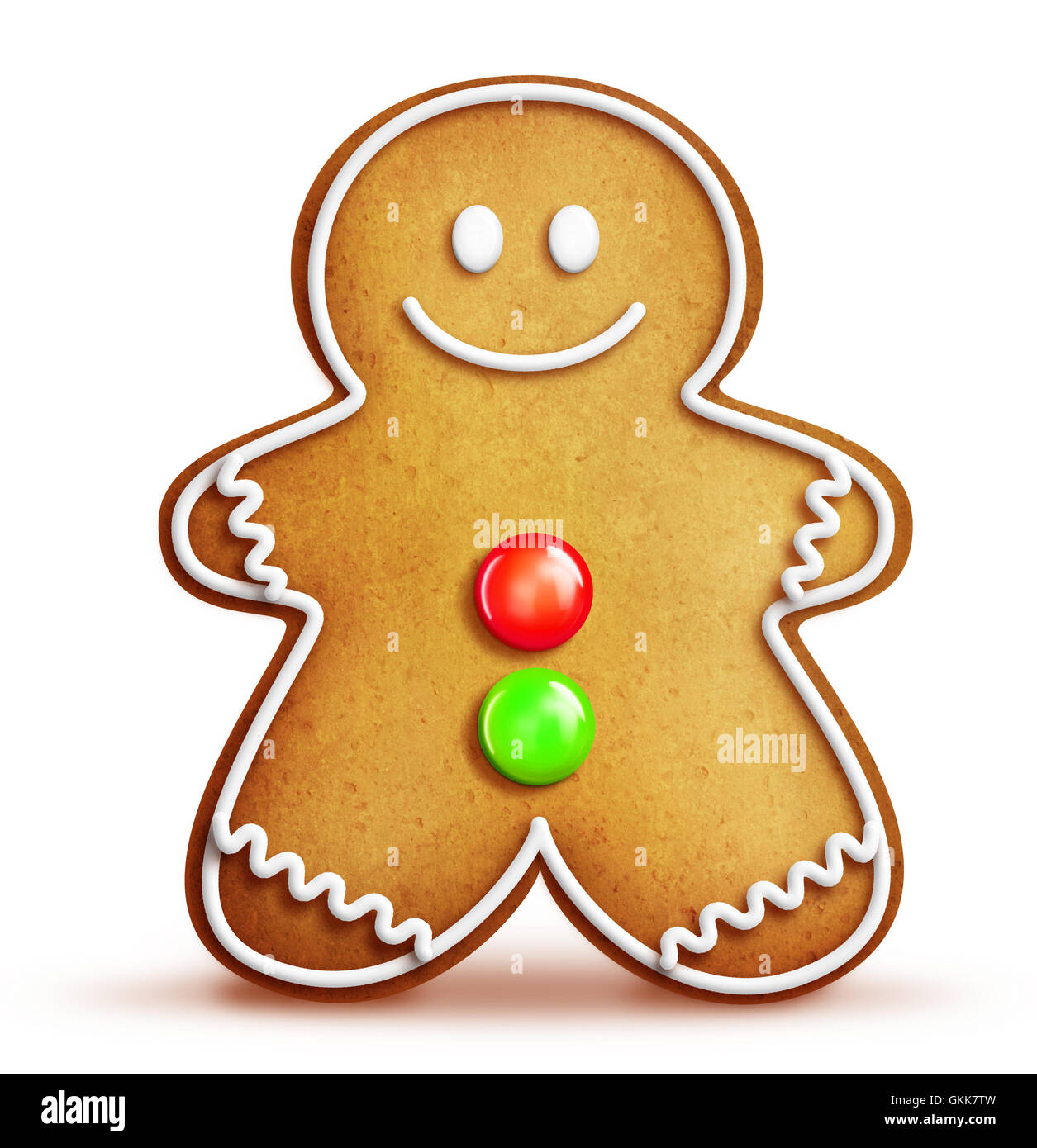 Cartoon Gingerbread Man Stock Photo - Alamy