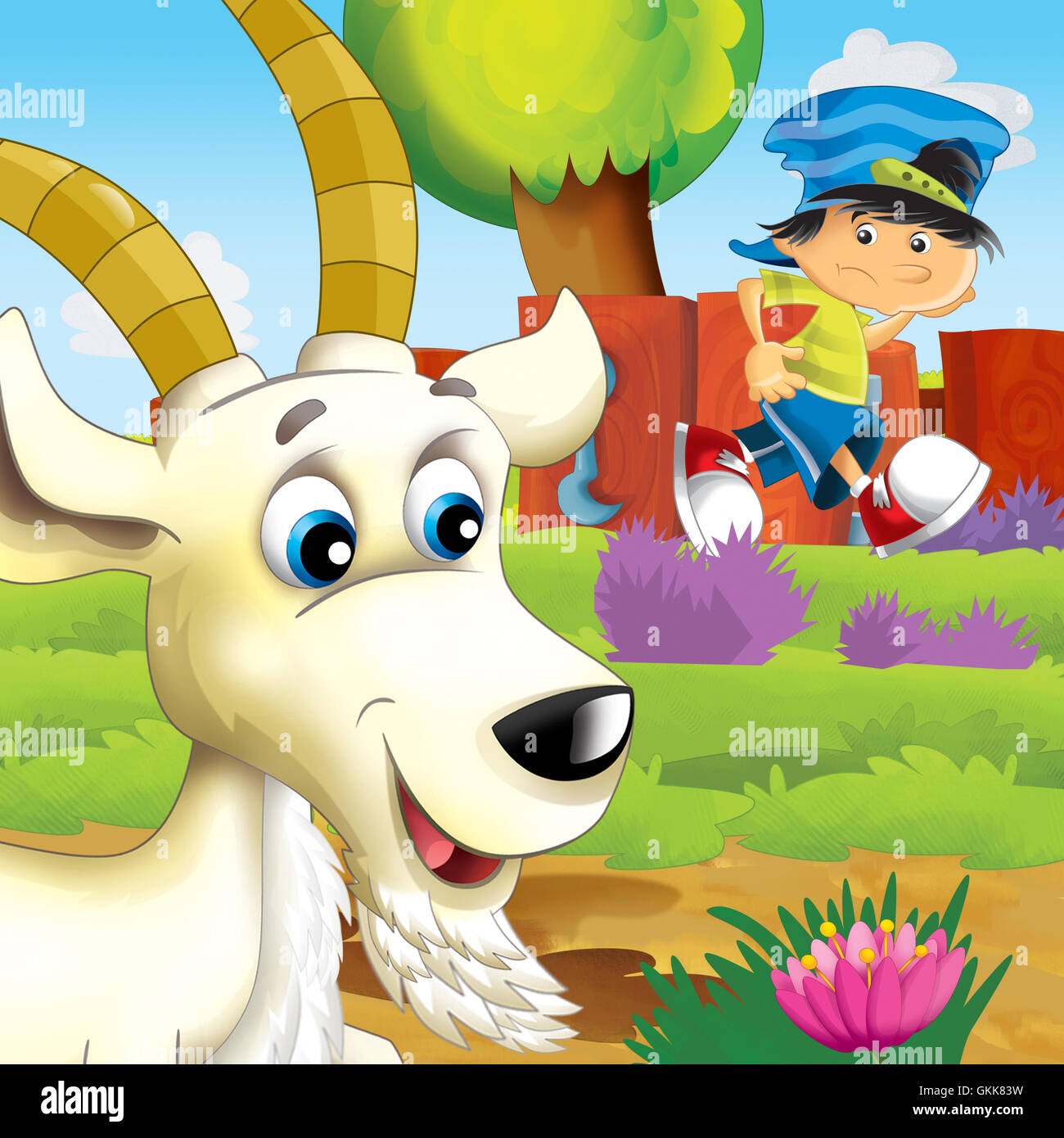 Farm boy cartoon hi-res stock photography and images - Alamy