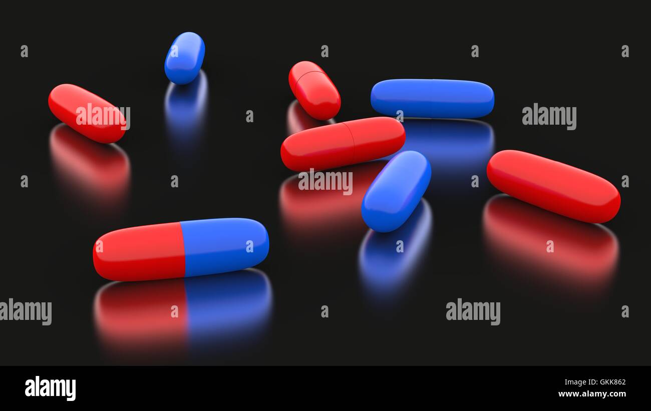 Red or blue pill Stock Photo - Alamy