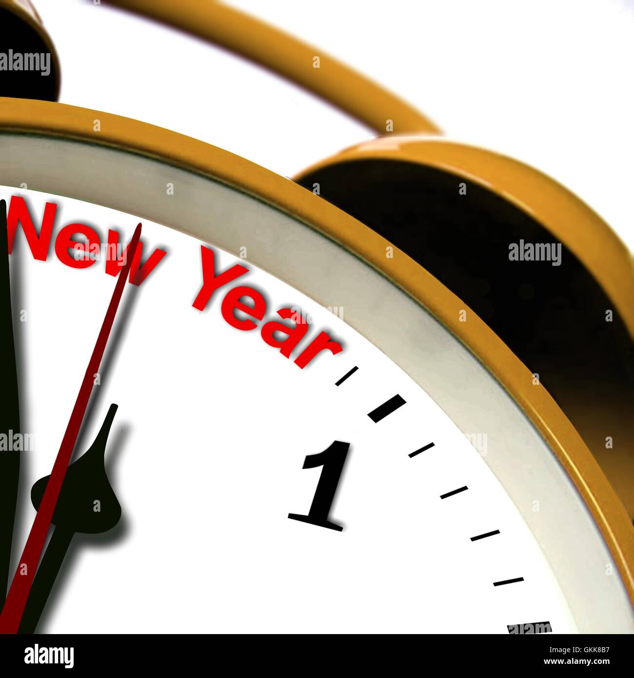 happy new year clock Stock Photo - Alamy