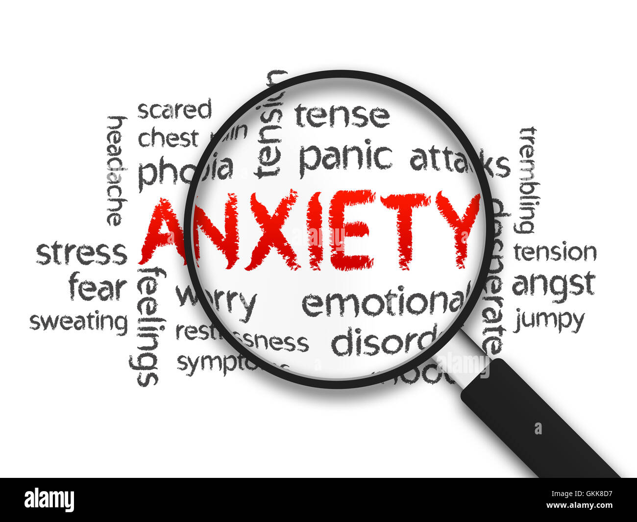 Words anxiety hi-res stock photography and images - Alamy