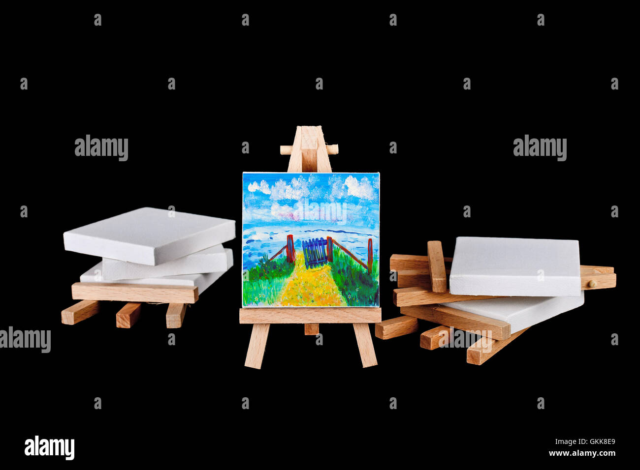 Paintings stacked hi-res stock photography and images - Alamy