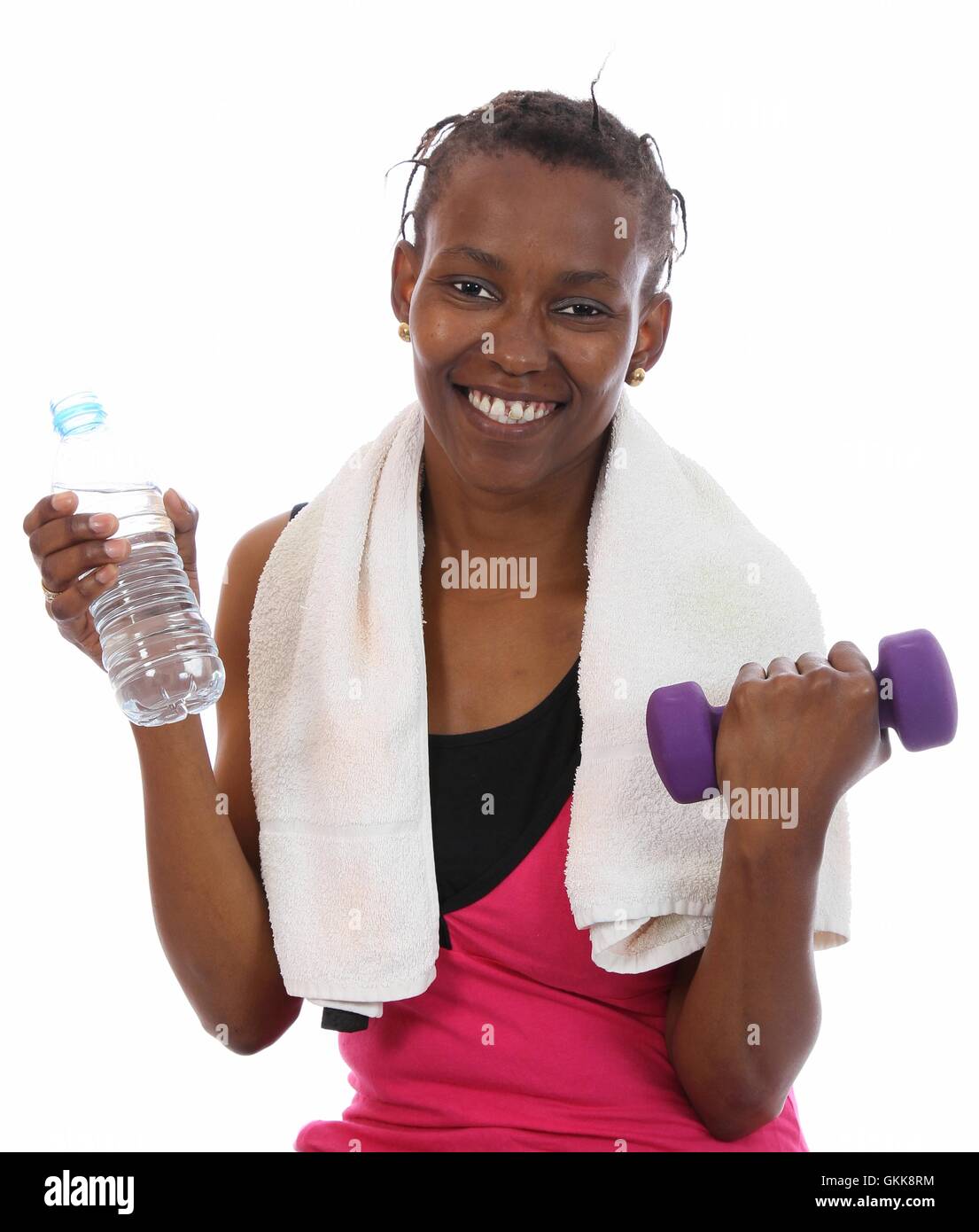 African Exercise Health Girl Stock Photo - Alamy