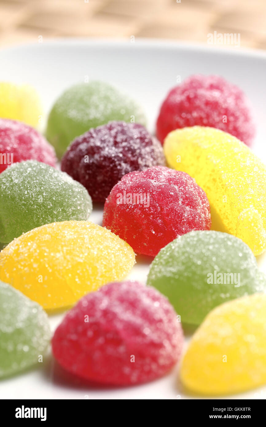 colorful fruit gums Stock Photo - Alamy