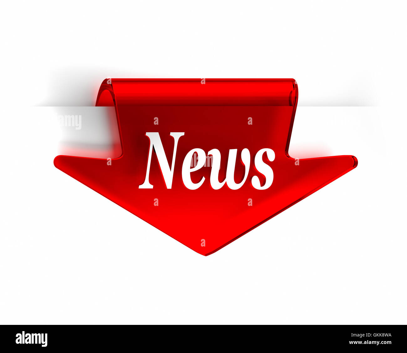 News Red Arrow Stock Photo - Alamy