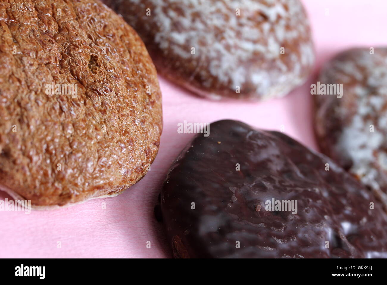different round gingerbread Stock Photo - Alamy