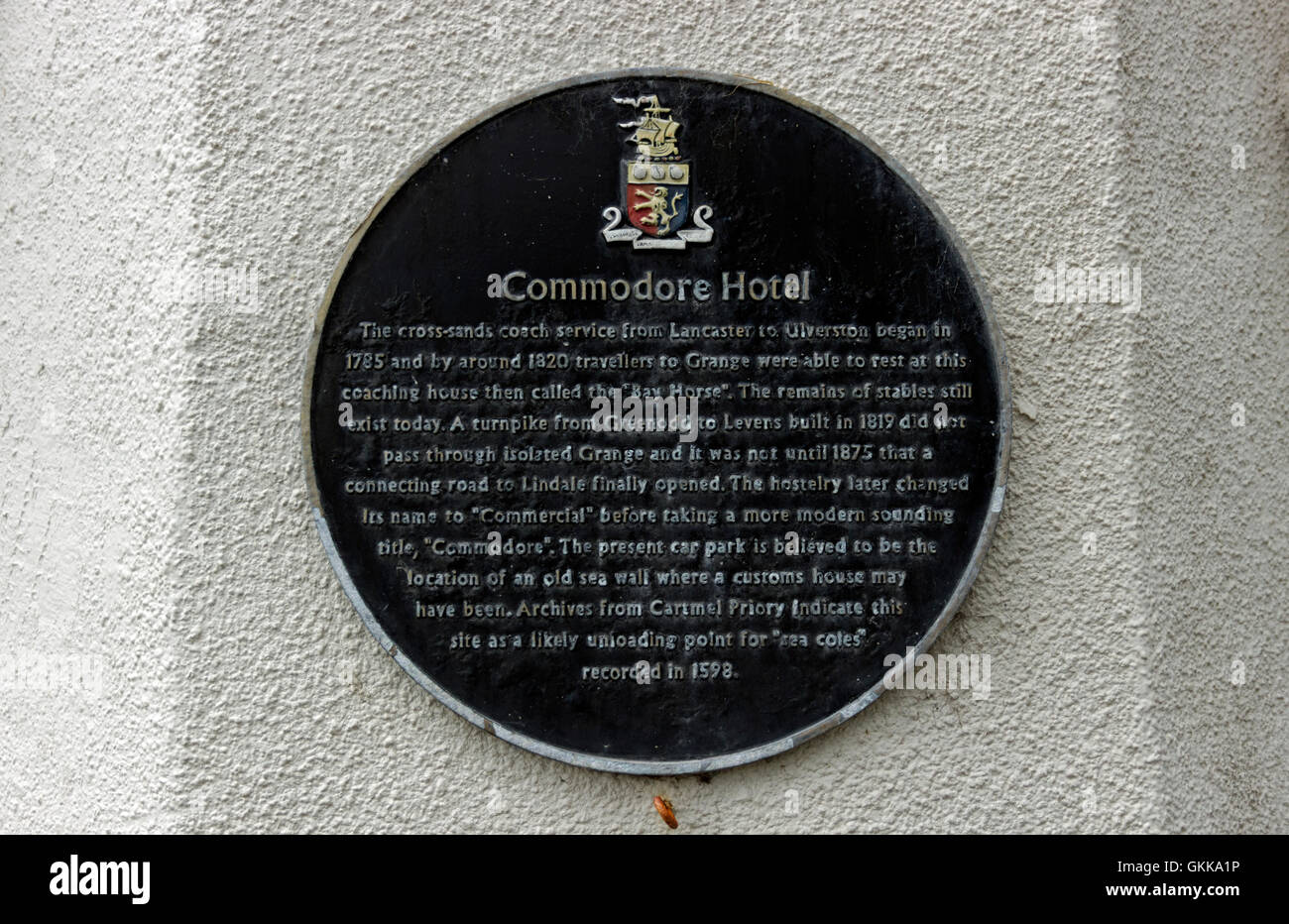 Commodore Hotel Plaque Stock Photo - Alamy