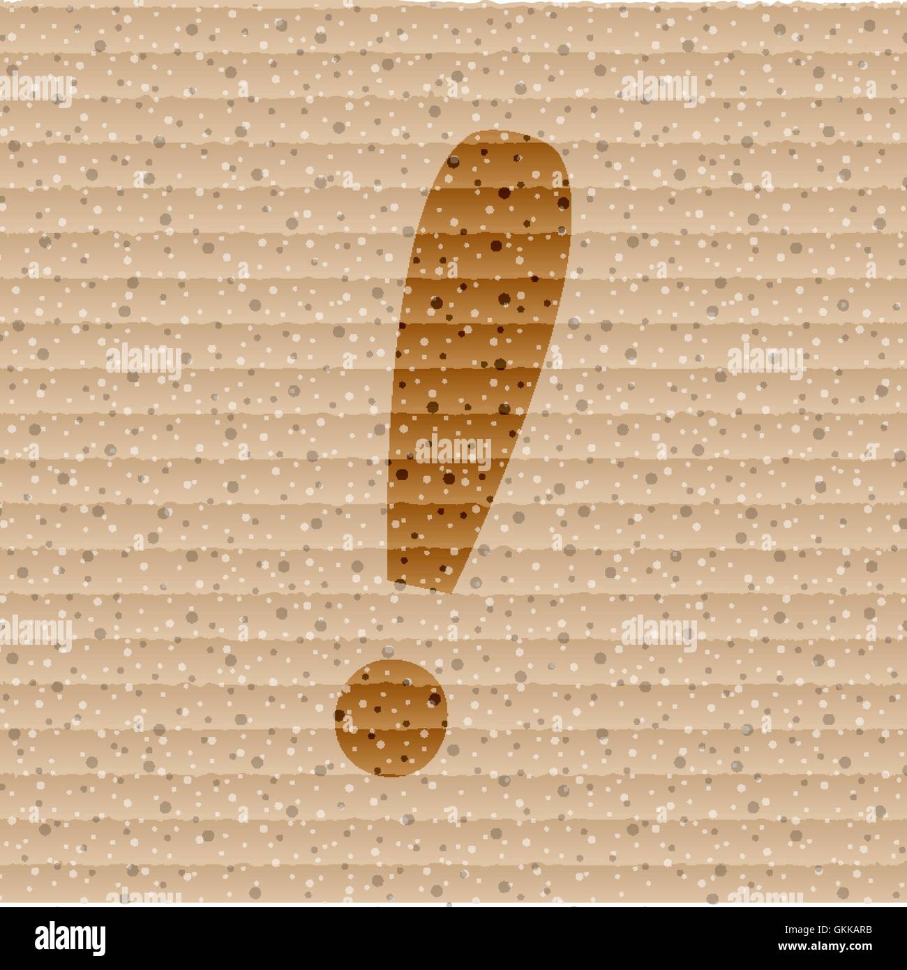 The exclamation point. Flat modern web button and space for your text ...