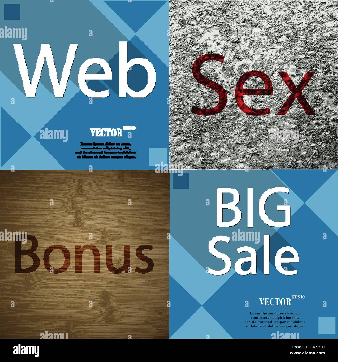 Set of the most popular web design icons on abstract background Stock ...