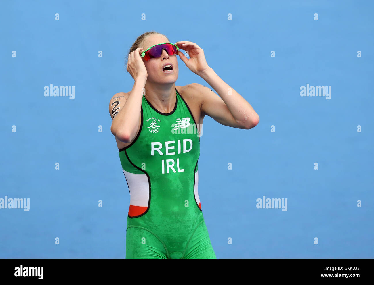 Ireland's Aileen Reid following the Women's Triathlon on the fifteenth ...