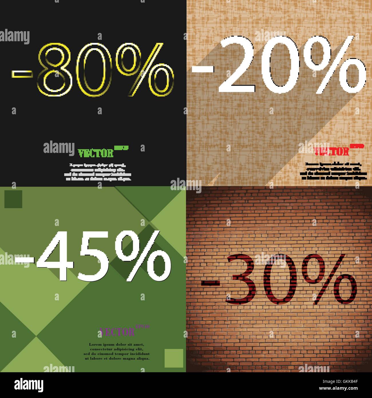 Set of Holiday discounts, store a percentage of sales. On abstract ...