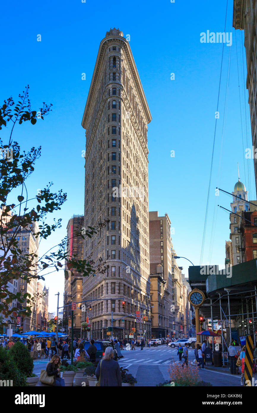 USA, New York, New York City, Manhattan, Flatiron Building Stock Photo ...