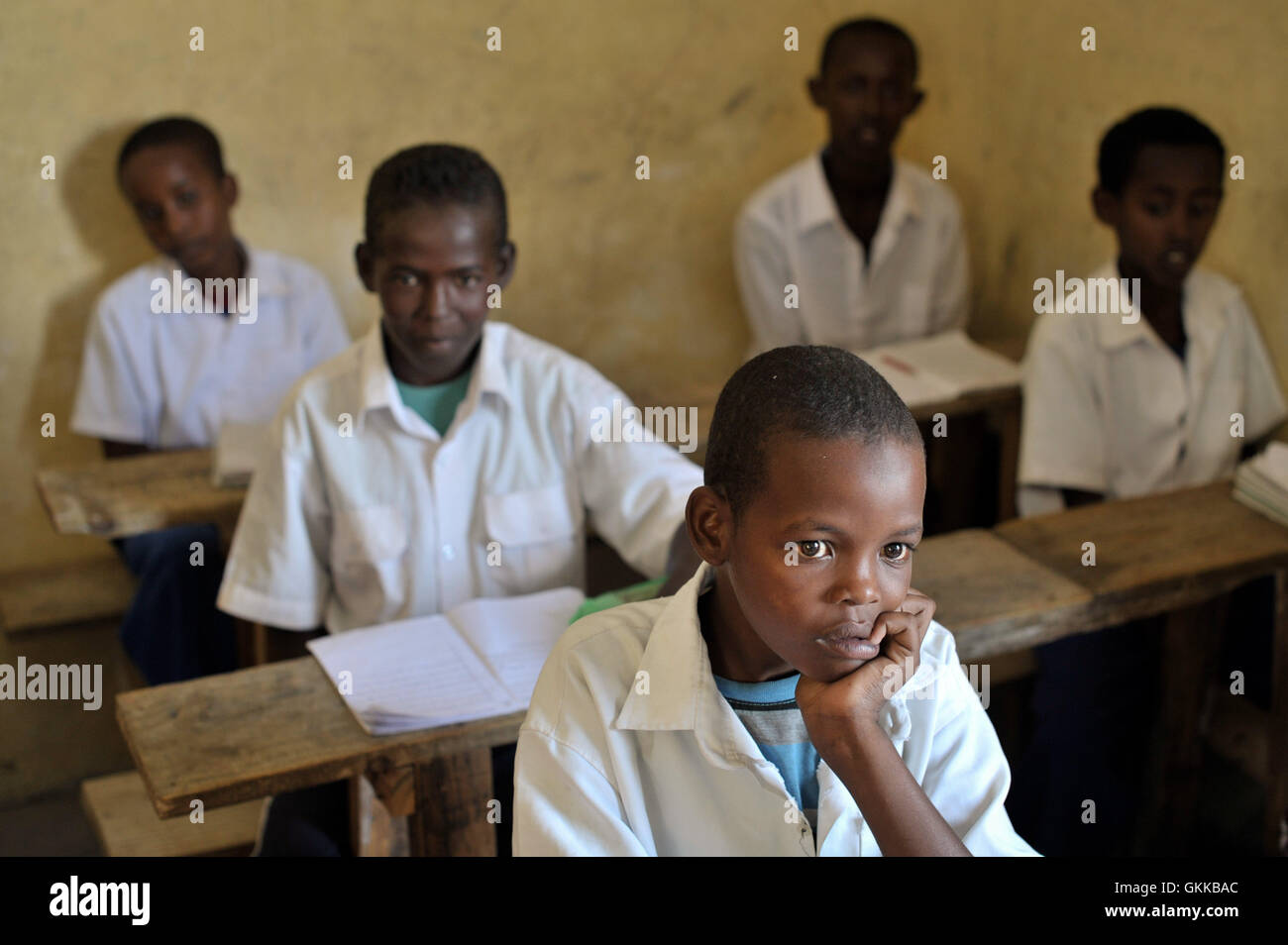 Students attend class at the Abdi Hawa Center in the Afgoye corridor on ...