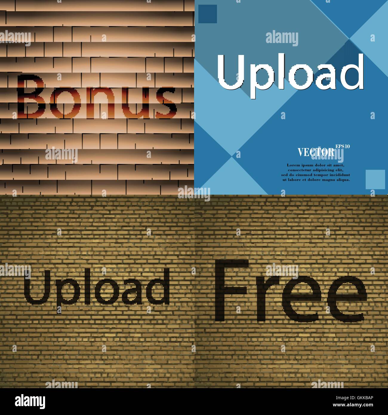 Set of the most popular web design icons on abstract background Stock ...
