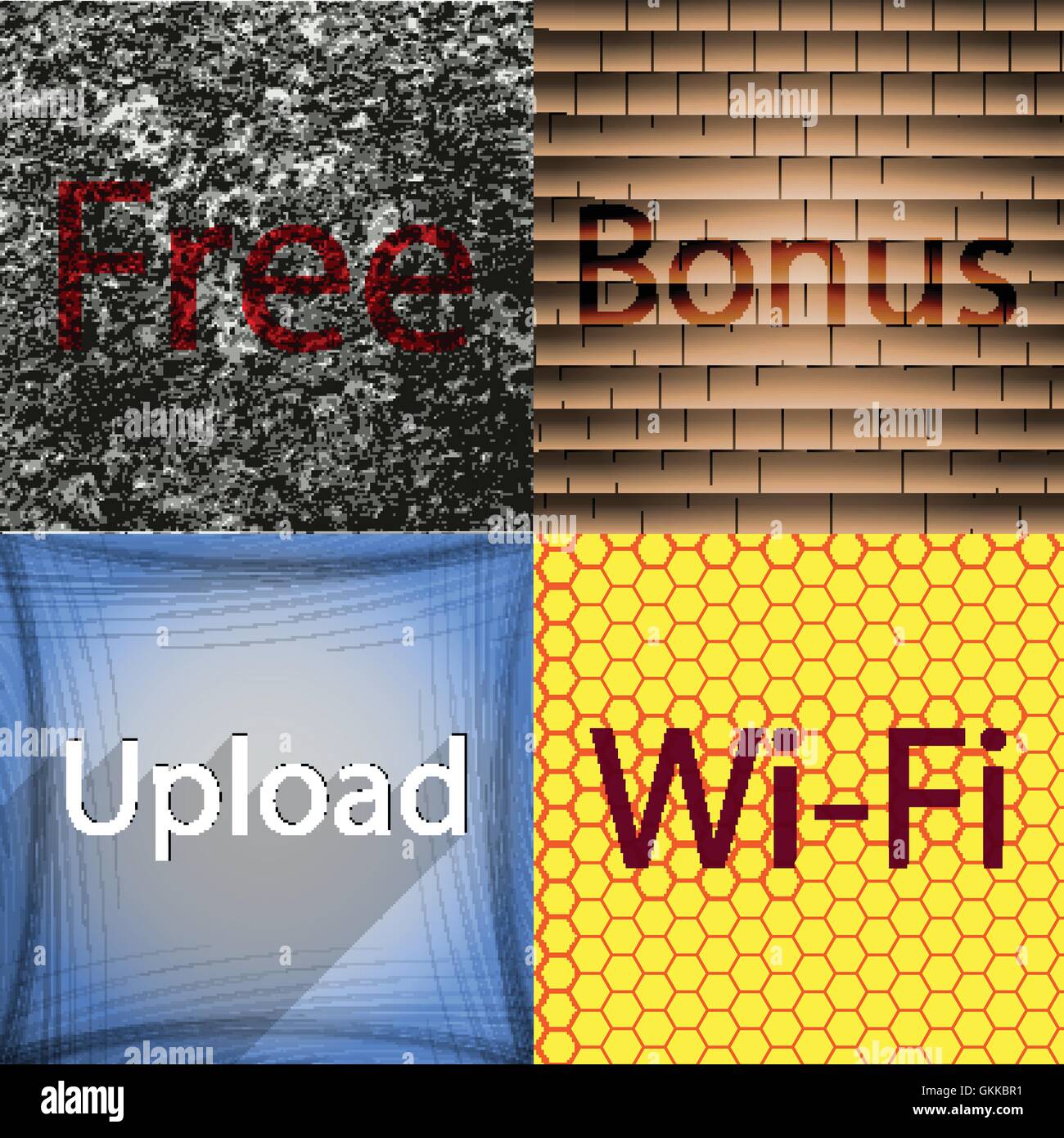 Set of the most popular web design icons on abstract background Stock ...