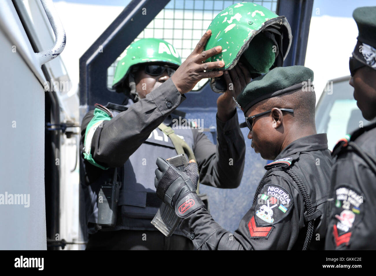 Nigerian formed police unit hi-res stock photography and images - Alamy