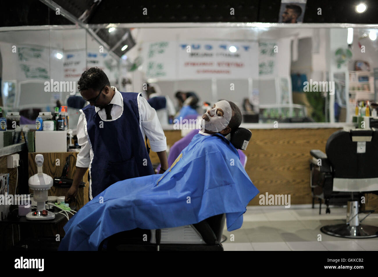On January 20, a hairdresser at Abdulqadir Abdul’s newly opened barber ...