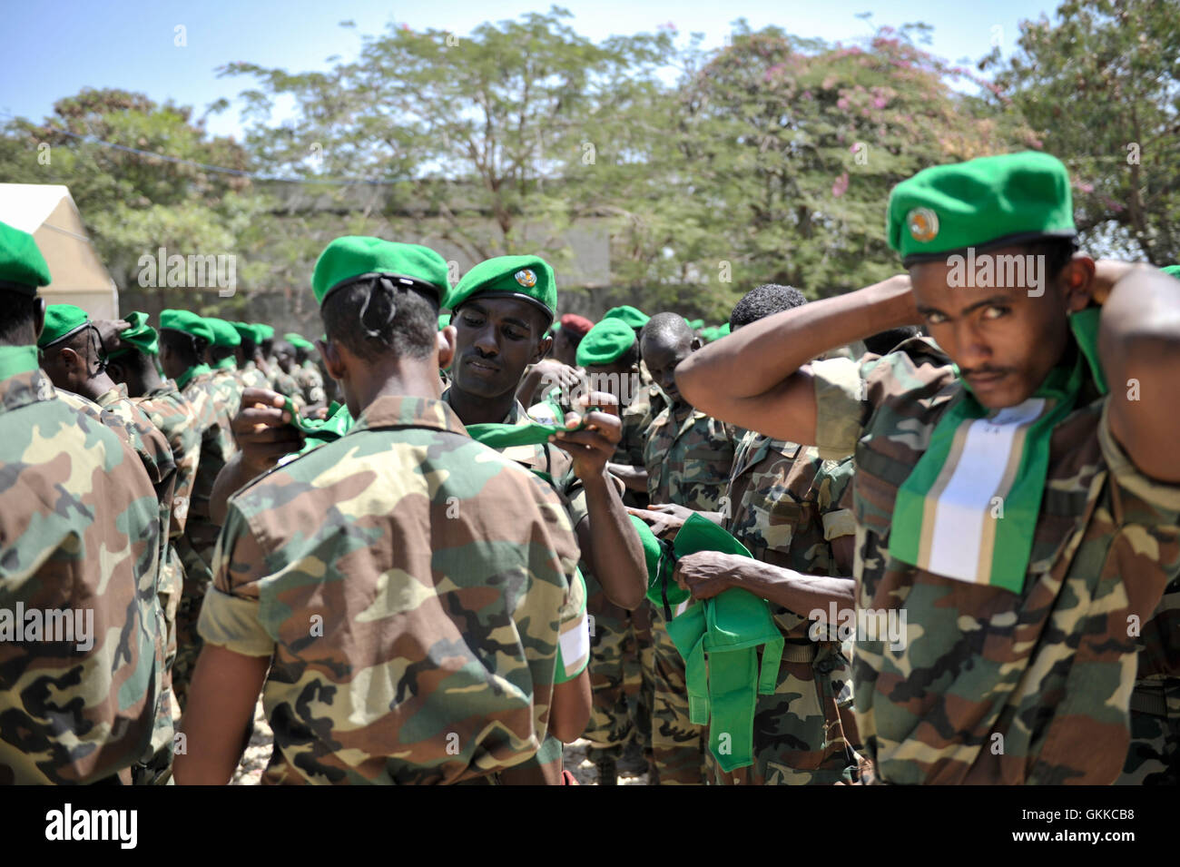 Soldiers from the Ethiopian National Defense Forces (ENDF) don African ...