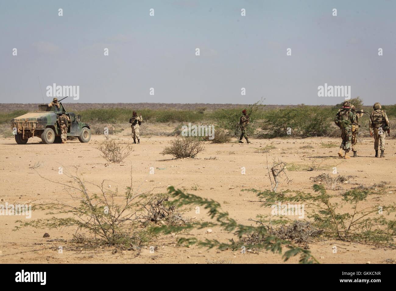 On February 8, AMISOM soldiers from the Djiboutian contingent conducted ...