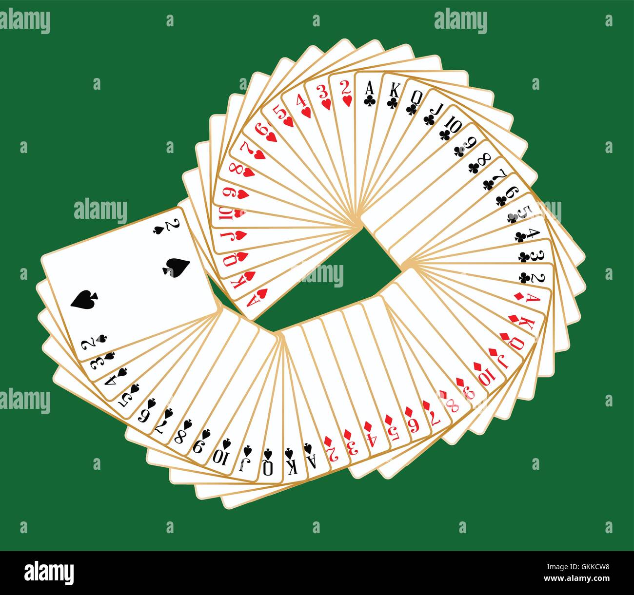 Pack of cards playing Stock Vector Images - Alamy