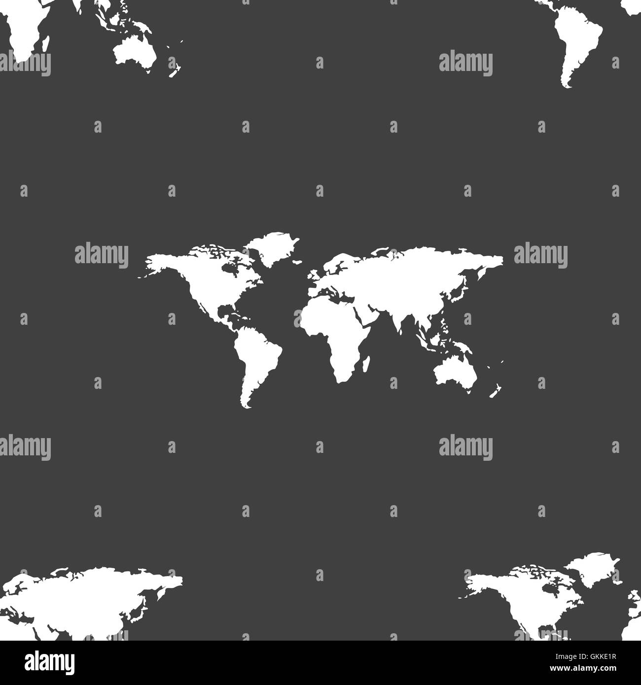 World map flat vector with borders hi-res stock photography and images ...