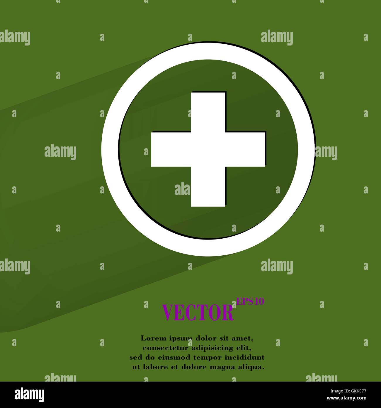 Plus symbol shadow Stock Vector Images - Alamy