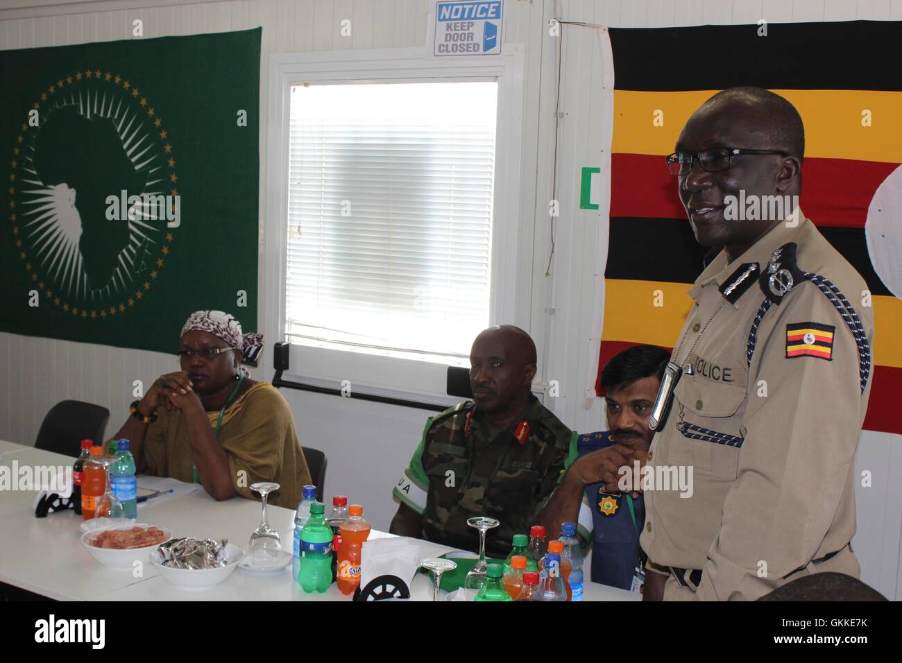 AMISOM Ugandan Contingent police officers are awarded certificates and ...