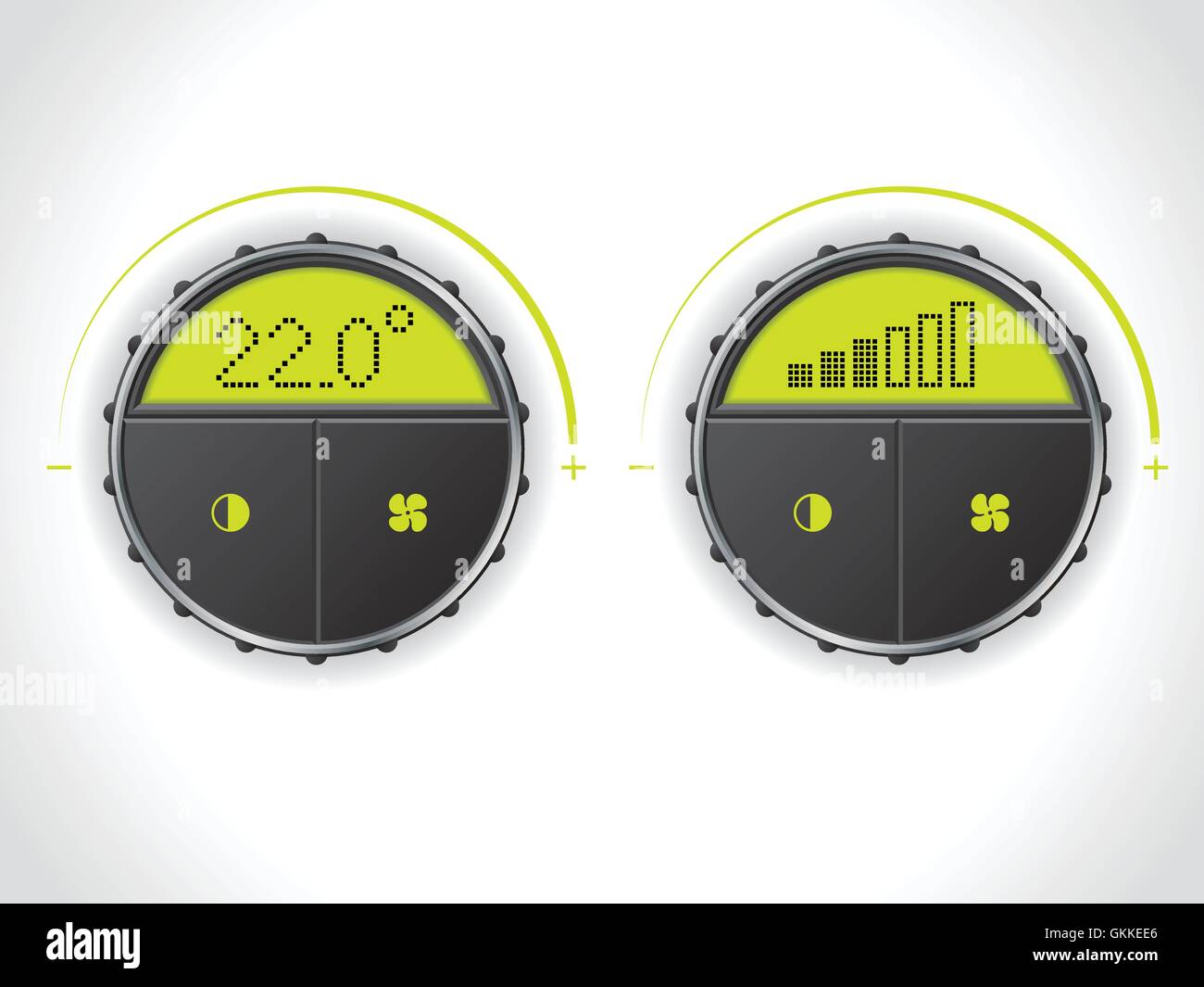 Digital temperature and fan control Stock Vector Image & Art - Alamy