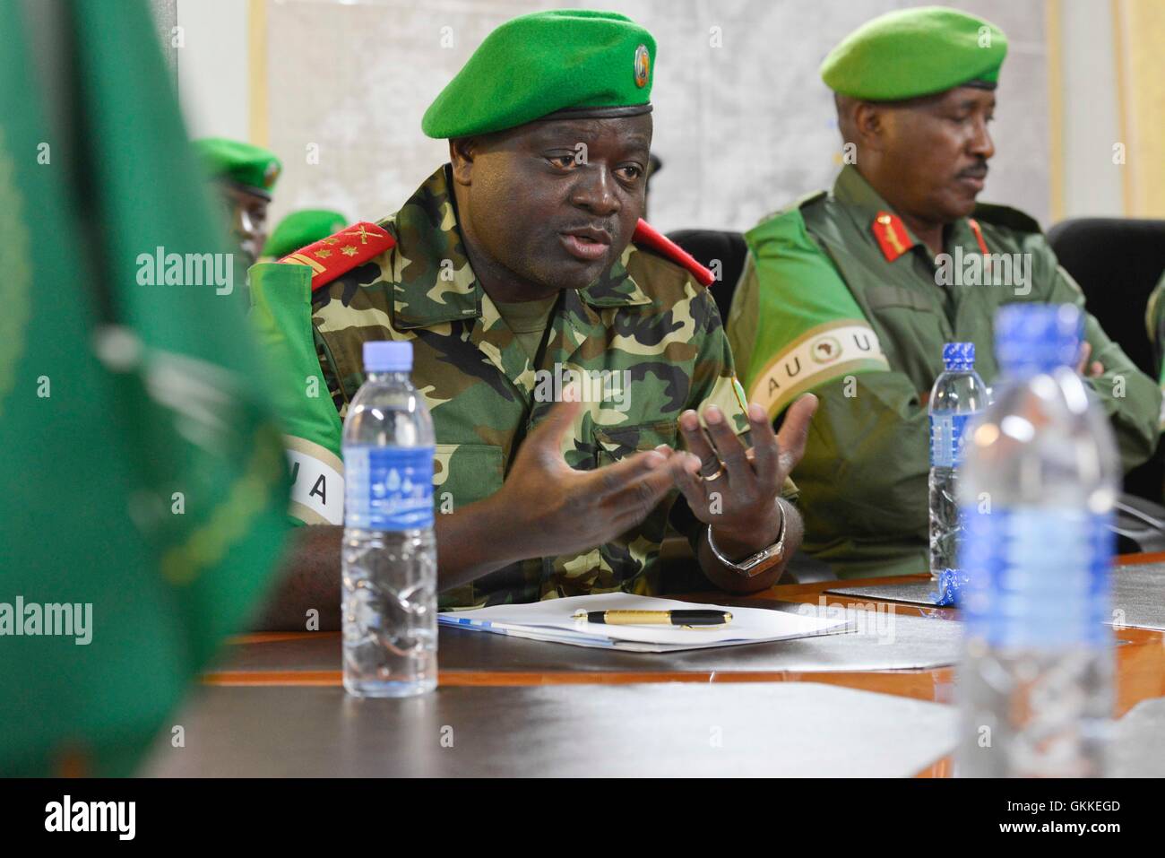 AMISOM Force Commander Lt. Gen. Silas Ntigurirwa meets with Sierra ...