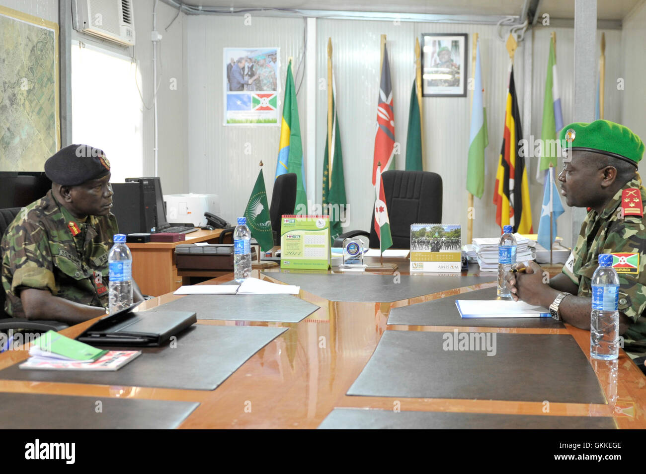 AMISOM Force Commander Lt. Gen. Silas Ntigurirwa meets with Sierra ...