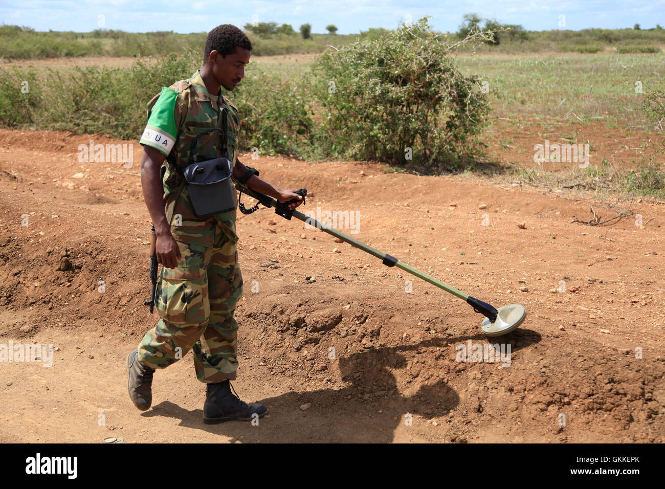 Ethiopian soldiers, part of AMISOM, supported the movement of supplies ...