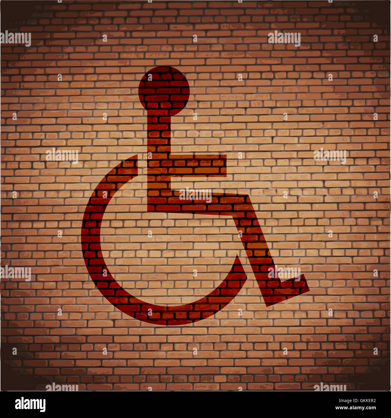 disabled. Flat modern web button and space for your text Stock Vector ...