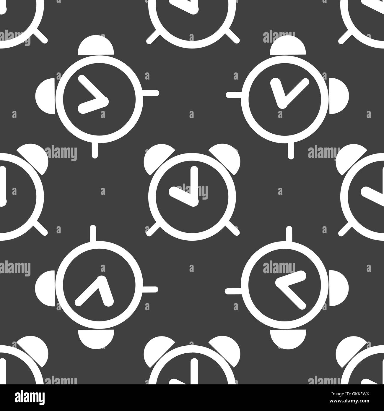 Seamless black and white clock Stock Vector Images - Alamy