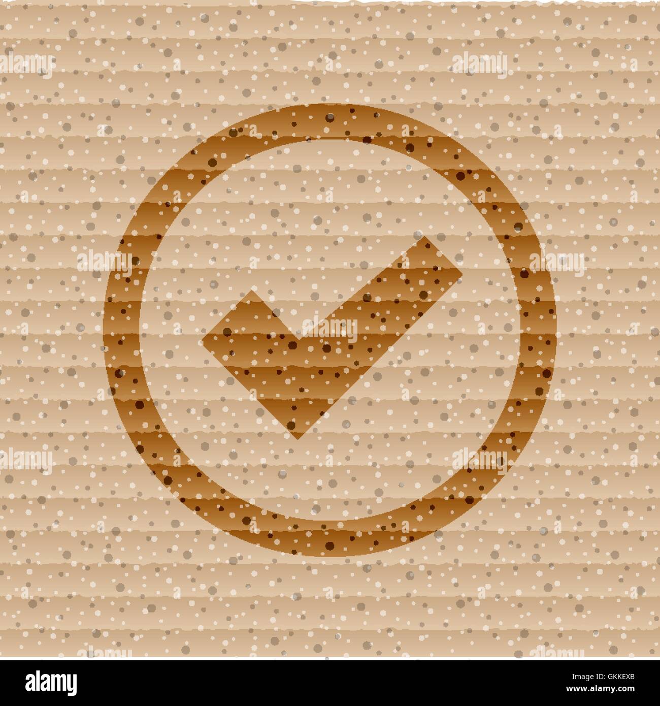 check mark. Flat modern web button and space for your text Stock Vector Image & Art - Alamy