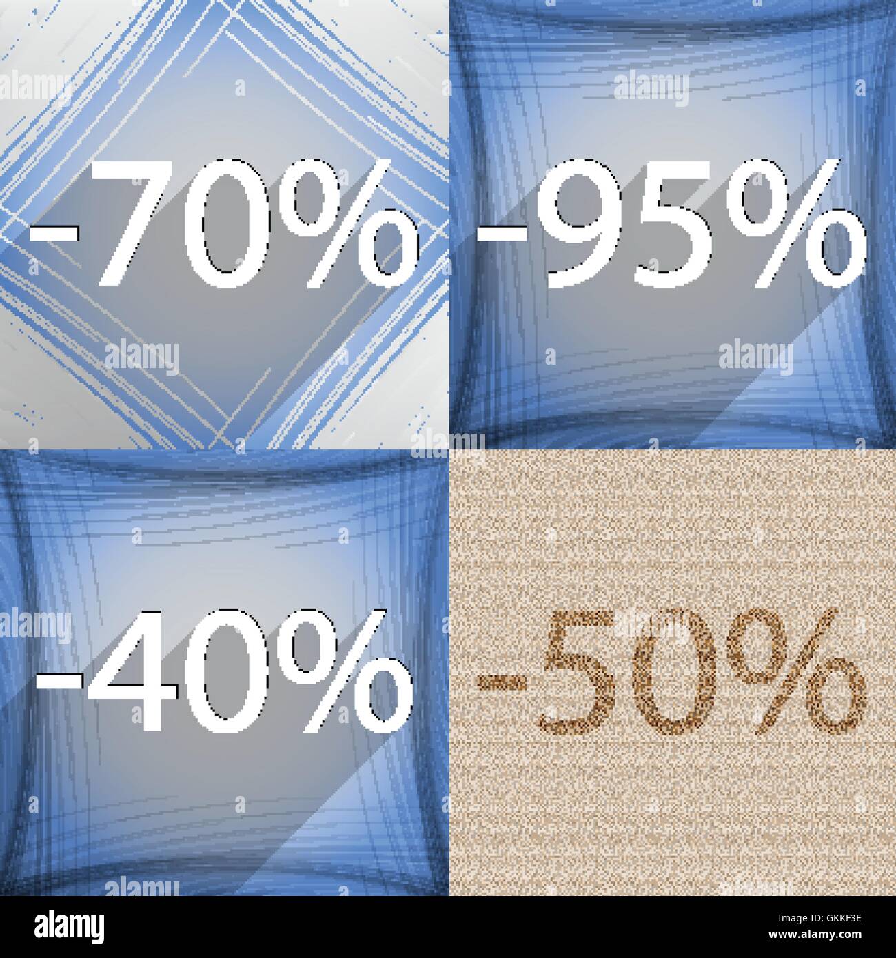 Set of Holiday discounts, store a percentage of sales. On abstract ...