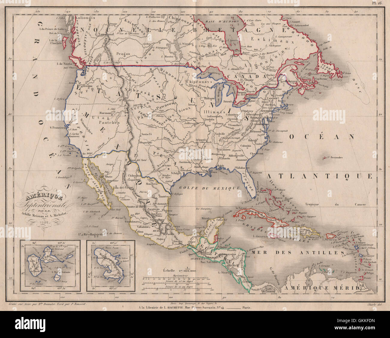 America map 1861 High Resolution Stock Photography and Images - Alamy